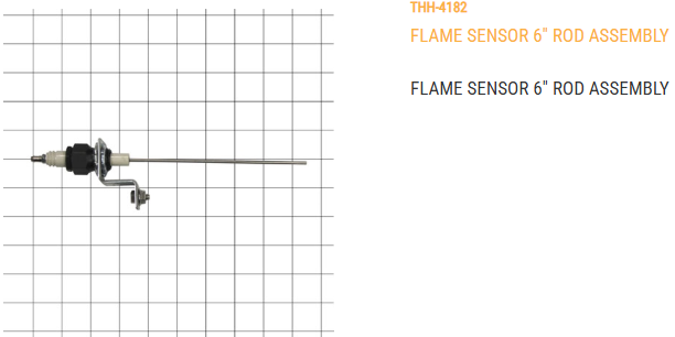FLAME SENSOR 6" ROD ASSEMBLY FLAME PROBE ASSEMBLY COMPLETE W/BRACKET ...