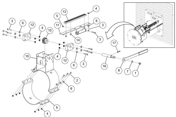 12" RACK AND PINION GATE WITH HANDWHEEL> – Intellifarms